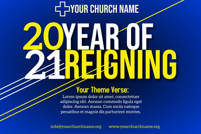 Copy of annual church theme for 2021 | PosterMyWall