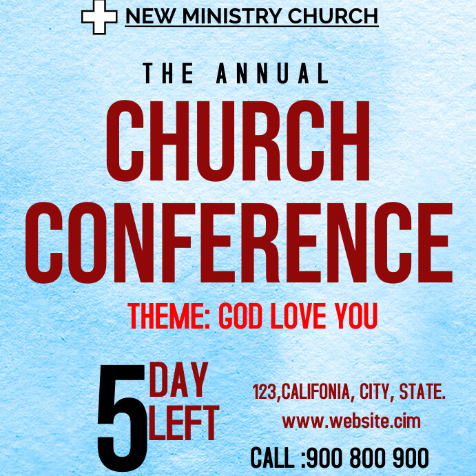 Annual conference church design template | PosterMyWall