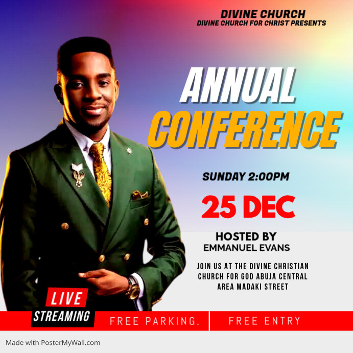 Copy of annual conference | PosterMyWall