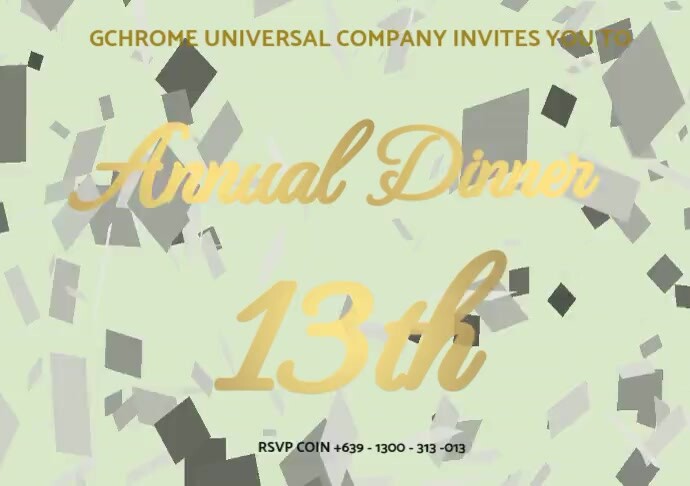 Plantilla de Annual dinner | PosterMyWall