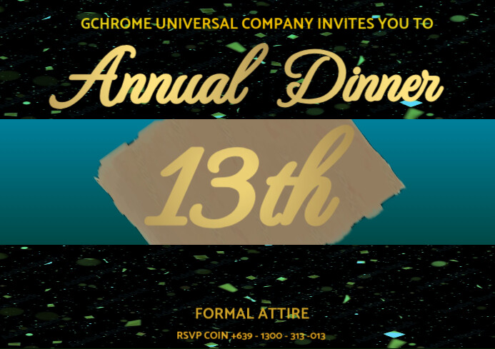 Copy of Annual dinner | PosterMyWall