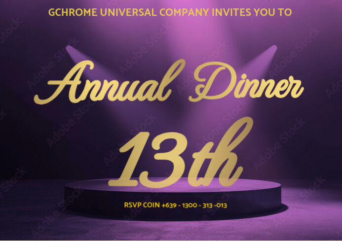 Plantilla de Annual Dinner programs | PosterMyWall