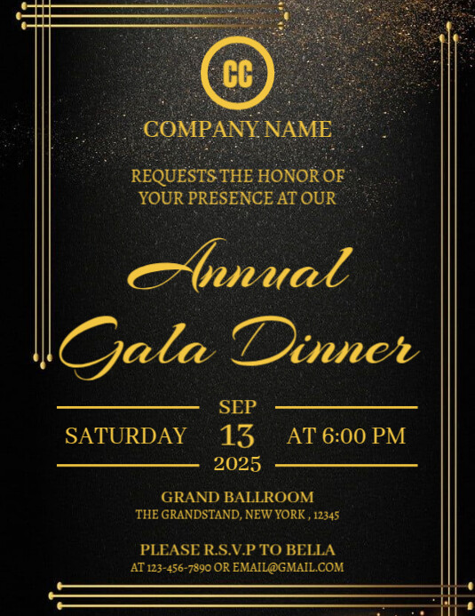 Annual Gala Dinner Template | PosterMyWall