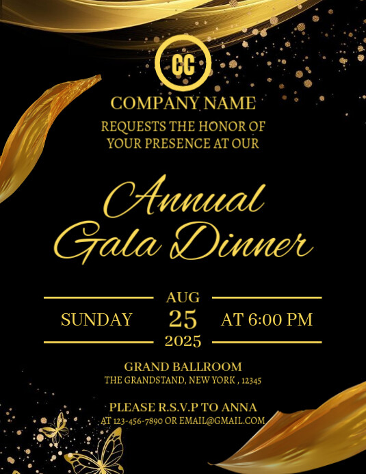 Annual Gala Dinner Templat | PosterMyWall