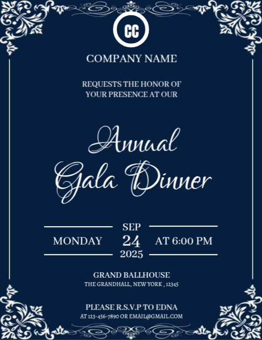 Annual Gala Dinner Template | PosterMyWall