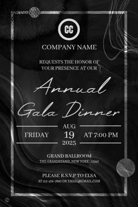 Annual Gala Dinner Template | PosterMyWall