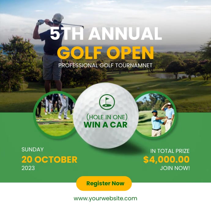 annual golf open template | PosterMyWall