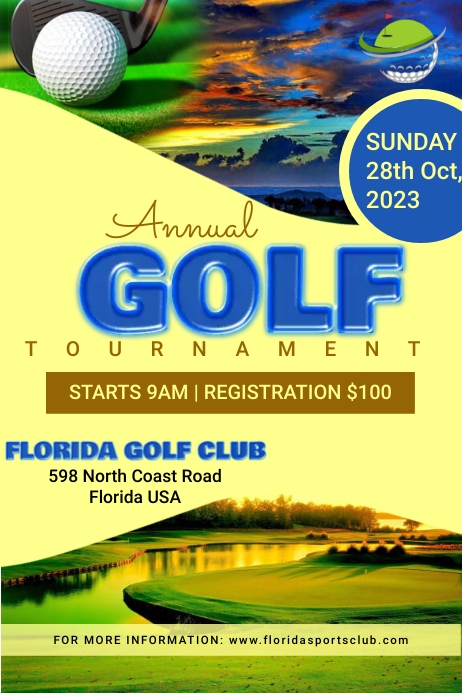 Copy of ANNUAL GOLF TOURNAMENT FLYER | PosterMyWall