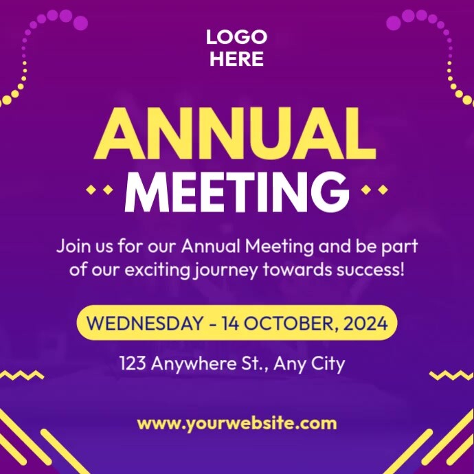Copy of Annual Meeting | PosterMyWall