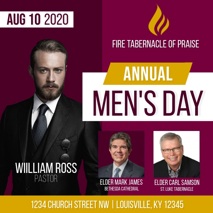 Copia de Annual Men's Day | PosterMyWall