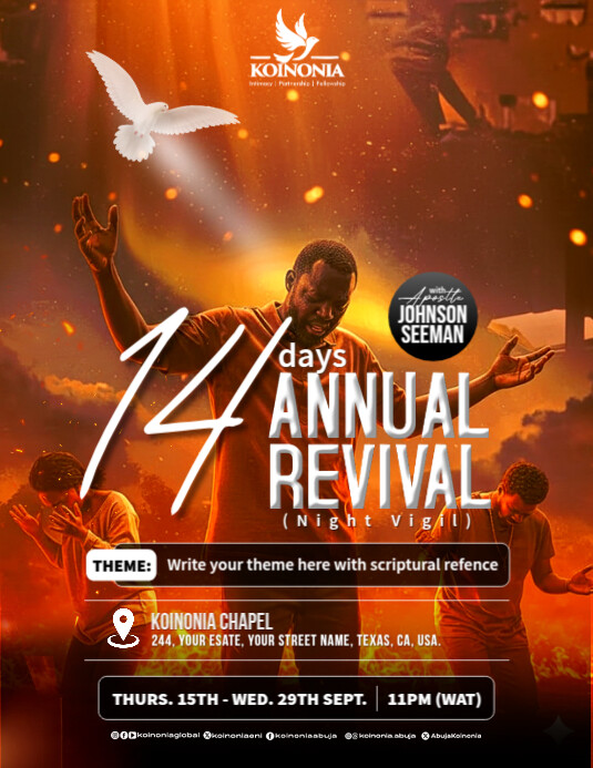 Copy of Annual Prayer Revival | PosterMyWall