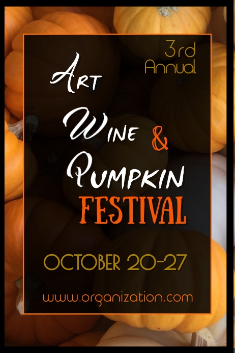 Annual Pumpkin Festival Poster Template | PosterMyWall