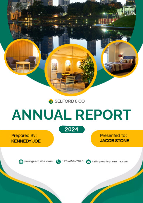 Annual Report (book cover) Template | PosterMyWall