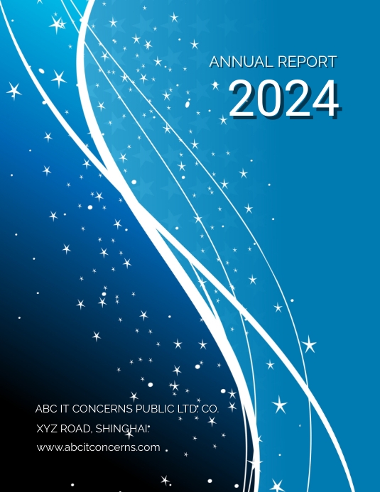 Annual Report (Financial Reporting) Template | PosterMyWall