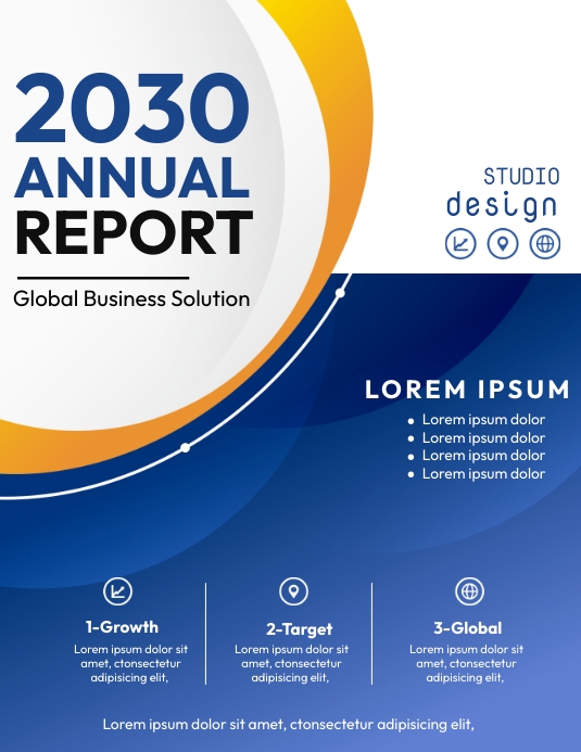 Annual Report 2030 Design Template | PosterMyWall