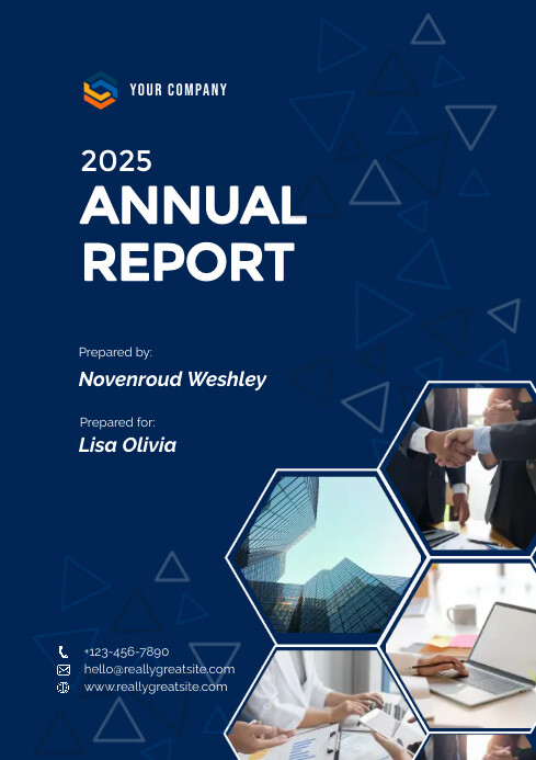 Annual Report / Business Proposal Cover Template | PosterMyWall