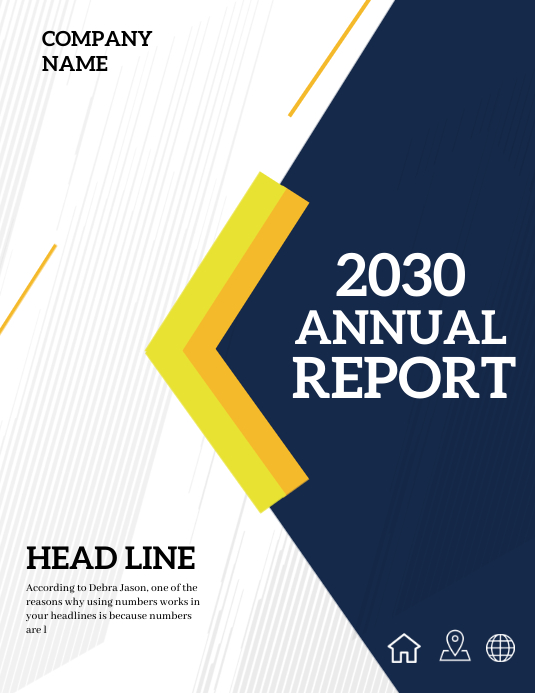 ANNUAL REPORT COVER Template | PosterMyWall