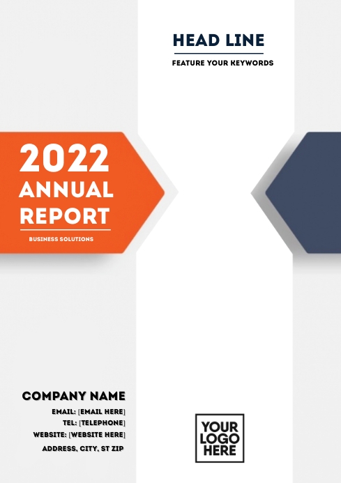 ANNUAL REPORT COVER Template | PosterMyWall