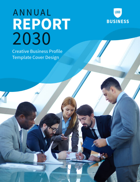 Annual Report Cover Template | PosterMyWall