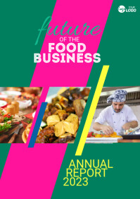 Food Annual Report Design Template | PosterMyWall
