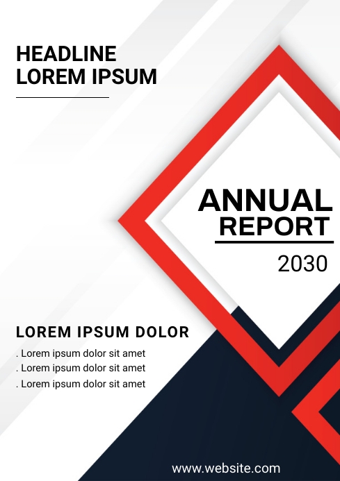 ANNUAL REPORT Template | PosterMyWall
