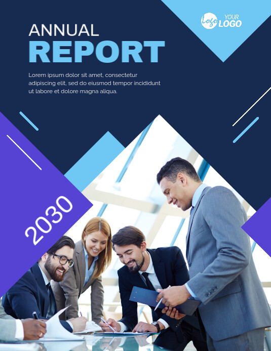 Annual Report Design Template | PosterMyWall