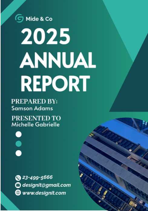 Annual Report Template | PosterMyWall