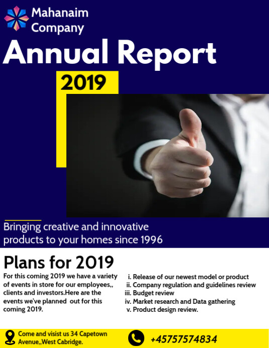 annual report flyer (2) Template | PosterMyWall
