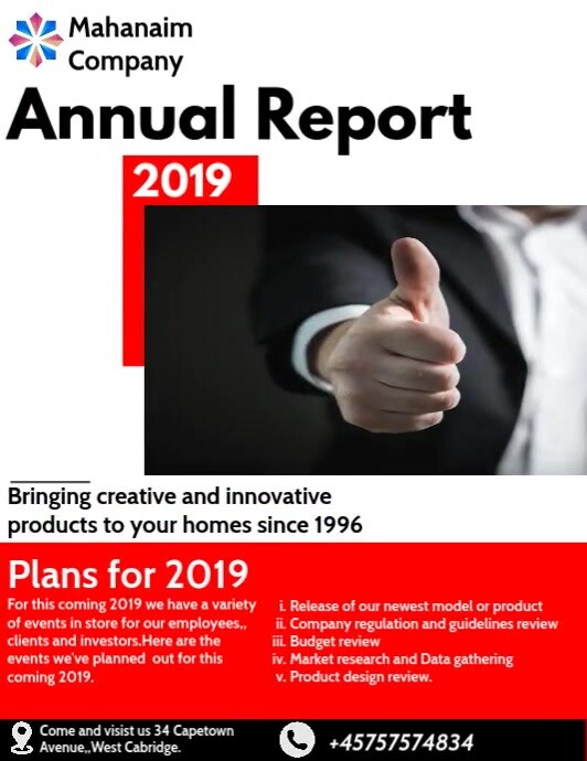 annual report flyer (3) Template | PosterMyWall