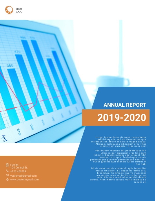 Annual report flyer template | PosterMyWall