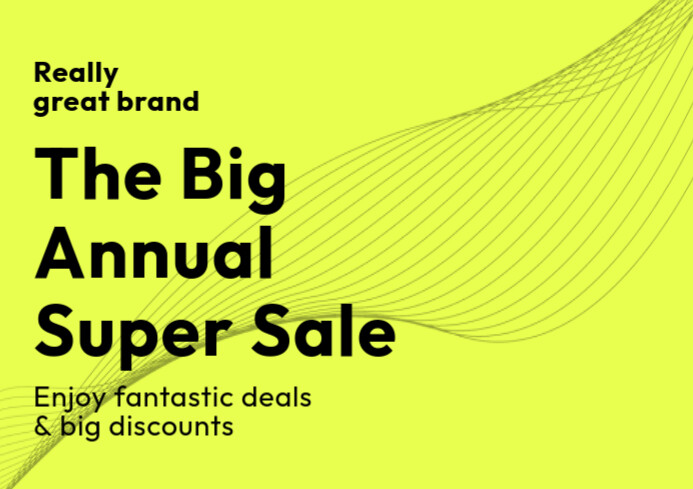 Annual Sale A4 Template | PosterMyWall
