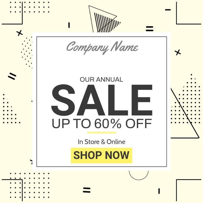 Annual Sale Template | PosterMyWall