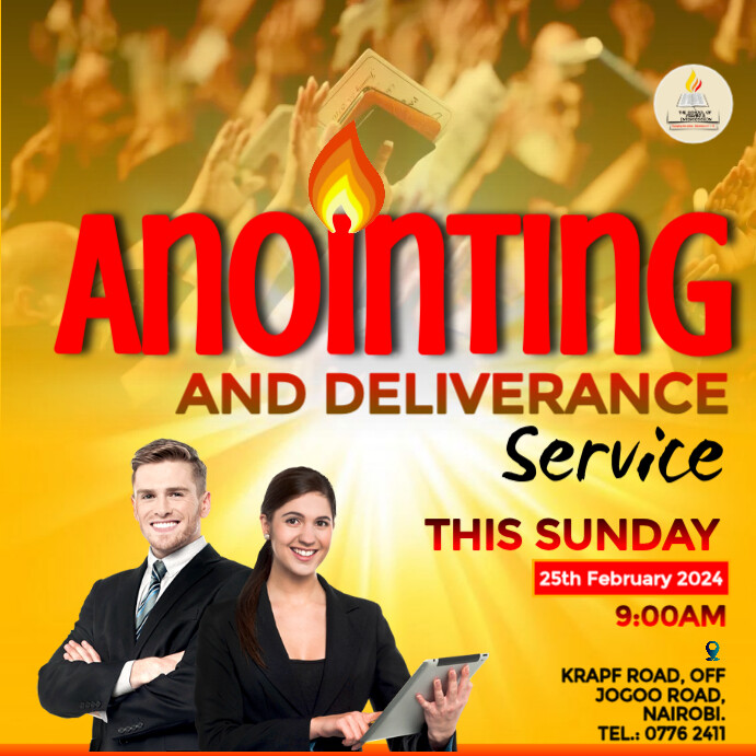 Plantilla de anointing and deliverance service | PosterMyWall