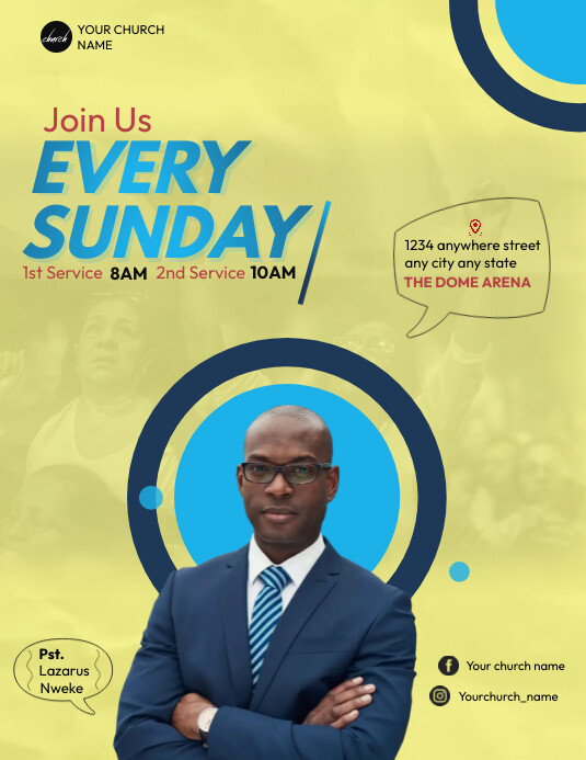 Anointing church flyer Template | PosterMyWall