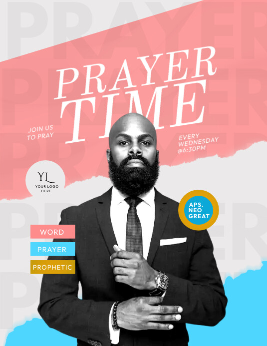 Modèle anointing church service flyer | PosterMyWall