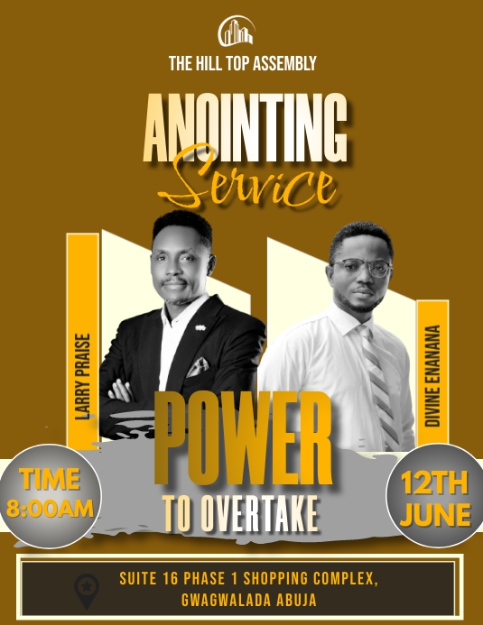 ANOINTING Template | PosterMyWall