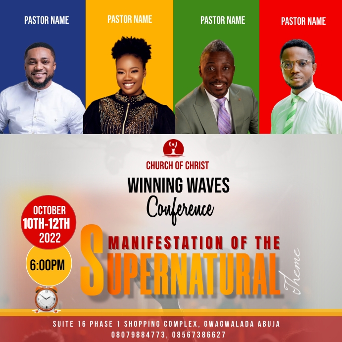 Anointing Template | PosterMyWall