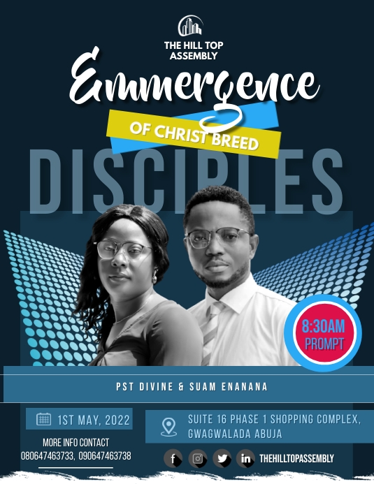 Anointing Template | PosterMyWall