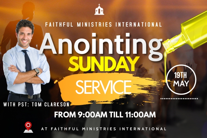 Copy of Anointing Oil Service Flyer | PosterMyWall