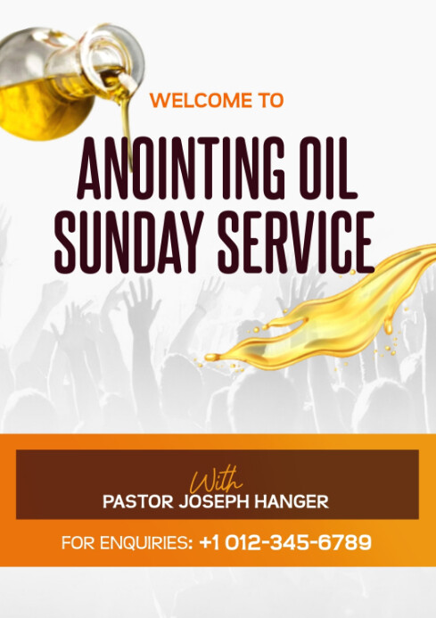 Copy of Anointing Oil Sunday Service | PosterMyWall