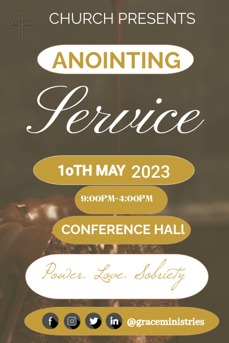 Anointing poster (2) Template | PosterMyWall
