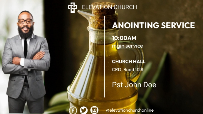 ANOINTING SERVICE (1) Template | PosterMyWall