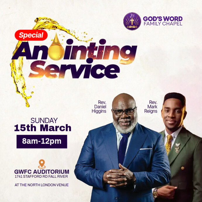 anointing service (1) Template | PosterMyWall