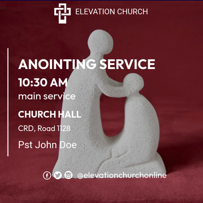 Plantilla de ANOINTING SERVICE (1) | PosterMyWall