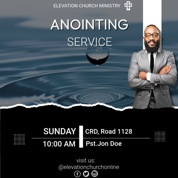Copy of ANOINTING SERVICE (2) | PosterMyWall