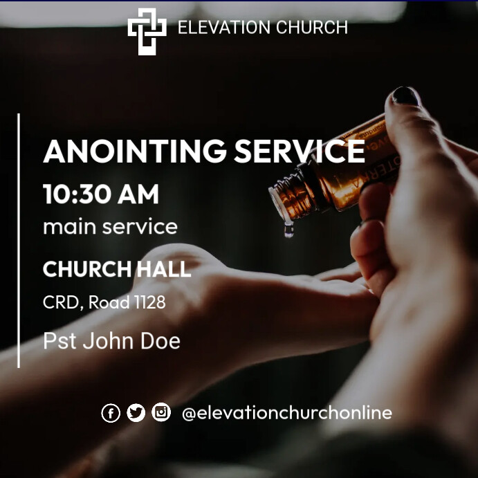 Copy of ANOINTING SERVICE (4) | PosterMyWall