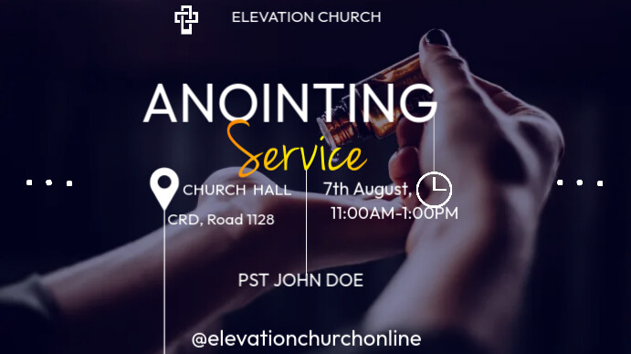 ANOINTING SERVICE (6) Template | PosterMyWall