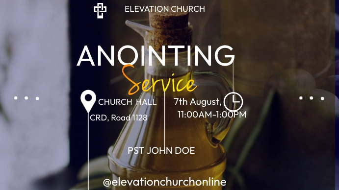 Copy of ANOINTING SERVICE (7) | PosterMyWall