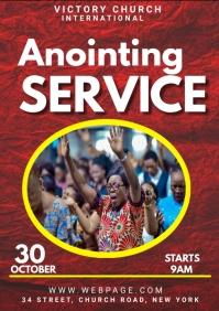 anointing service Template | PosterMyWall