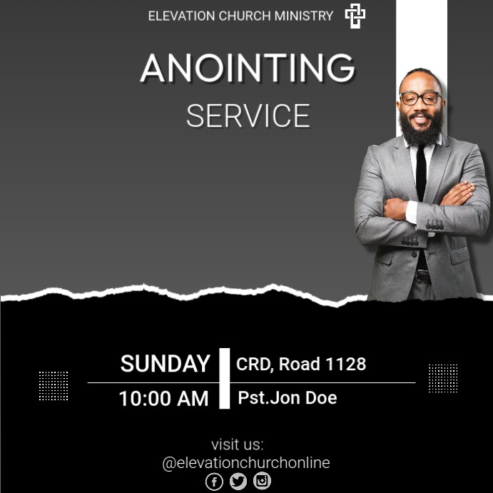 Copy of ANOINTING SERVICE | PosterMyWall
